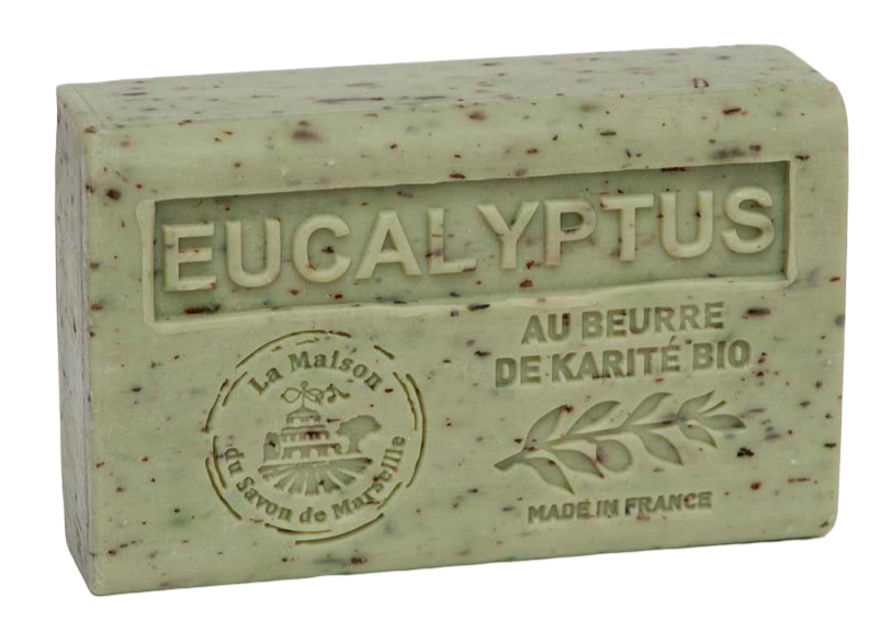 Savon De Marseille Eucalyptus French Soap Organic Shea Butter 125g Uk