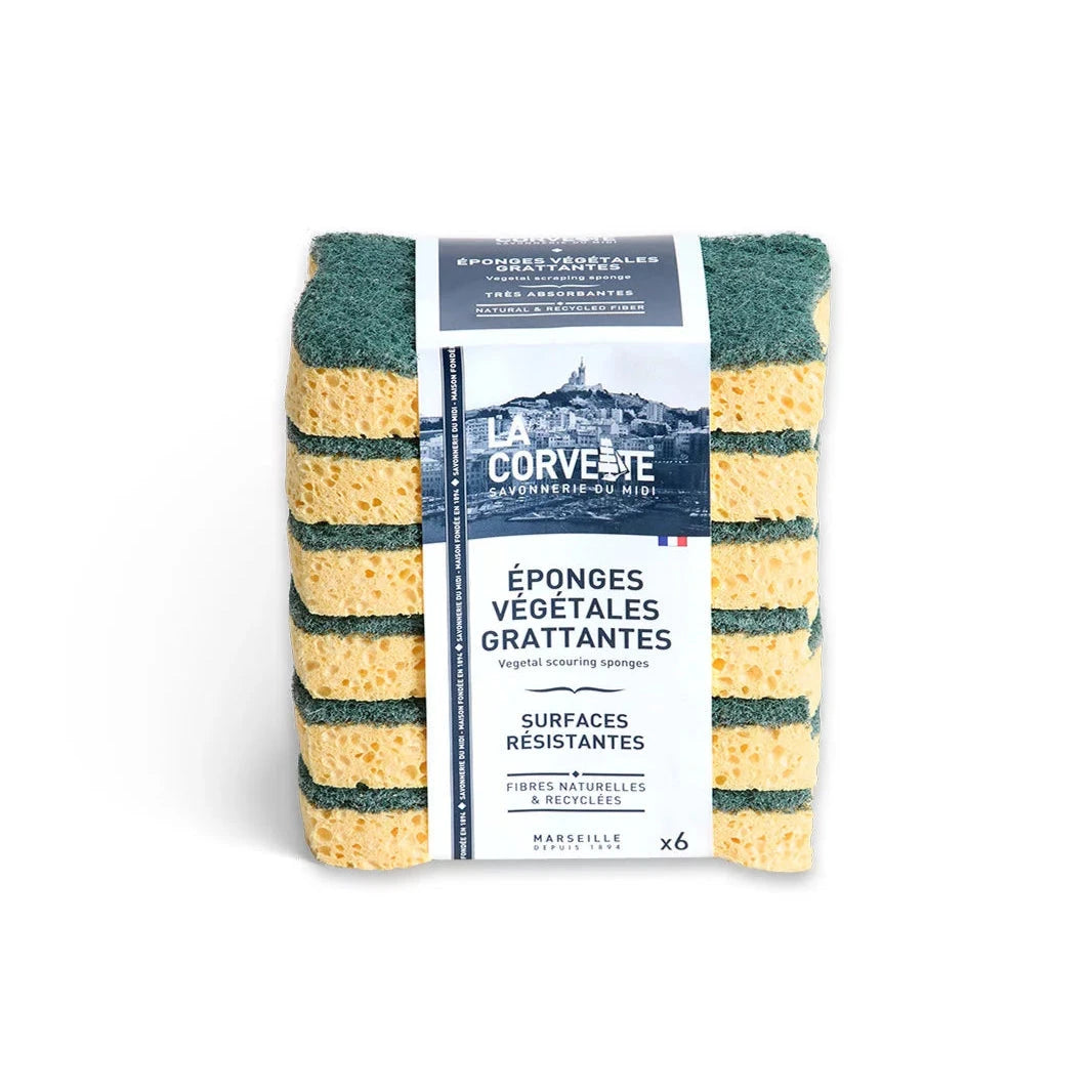 Traditional Scouring Sponge - 6 Pack